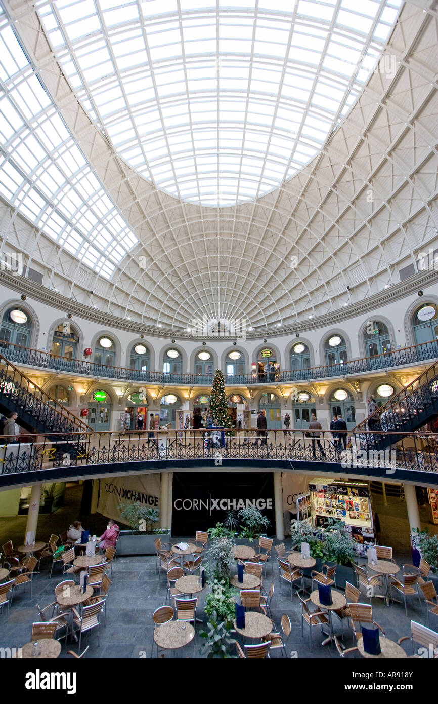 The interior of the Corn Exchange in Leeds England December 12 2007 ...