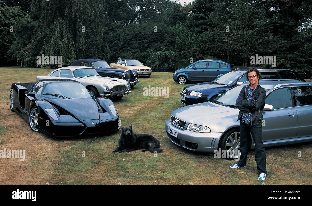 Jk jamiroquai poses car collection hi-res stock photography and images ...