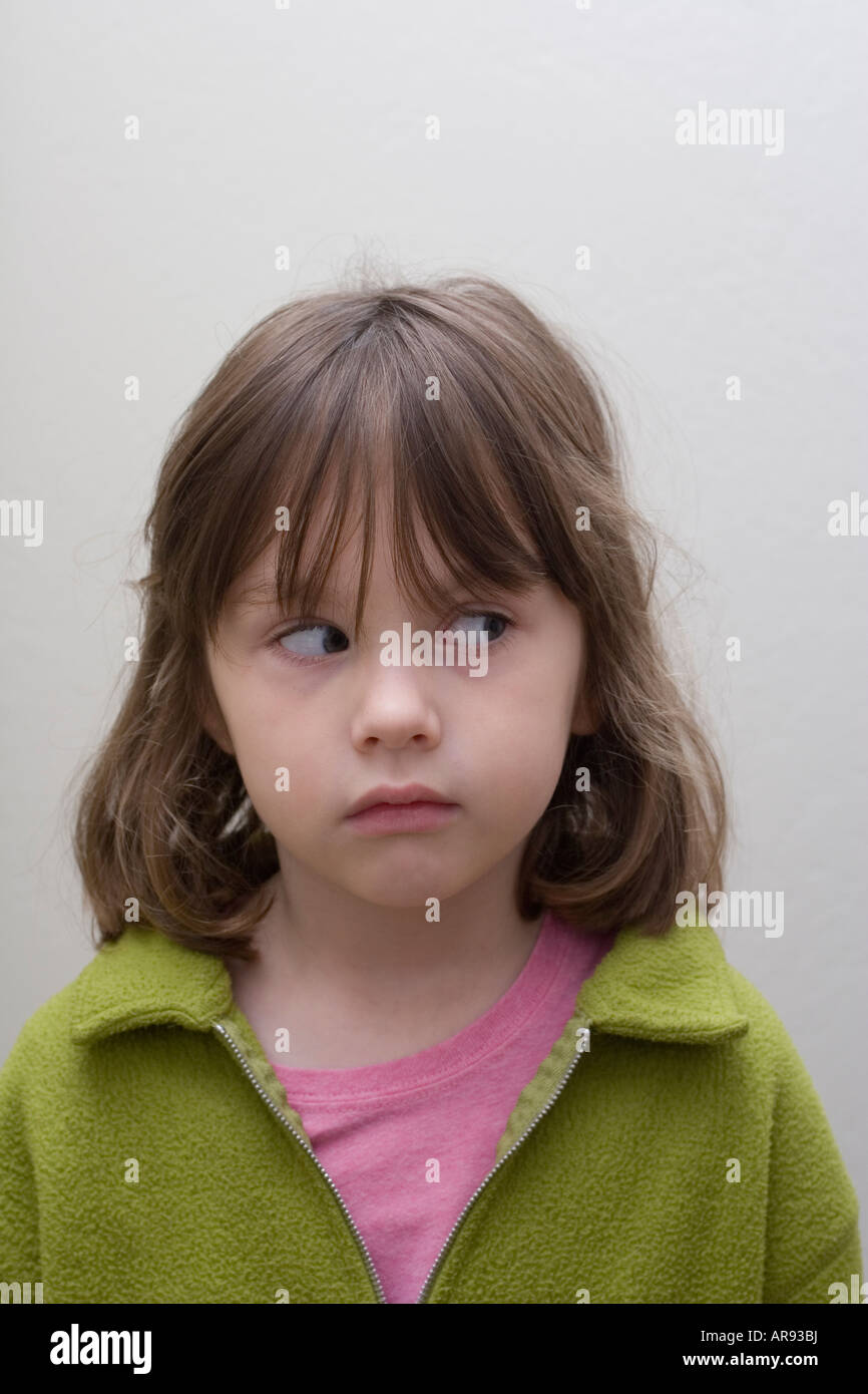 Girl looking to her left (stage right Stock Photo - Alamy
