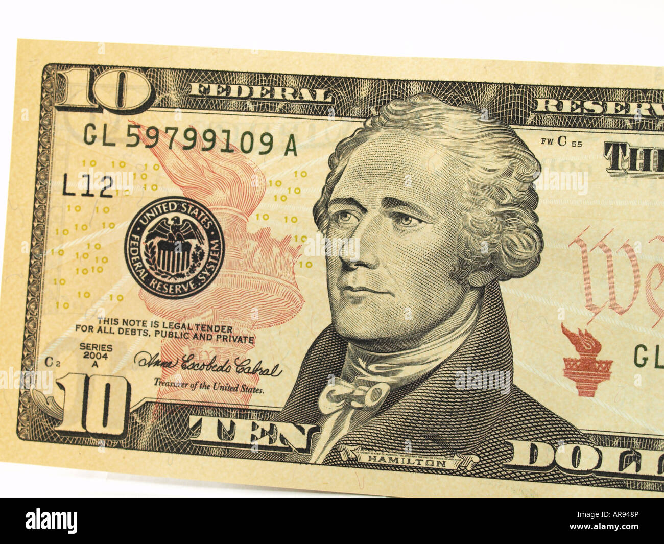 10 dollar bill hi-res stock photography and images - Alamy