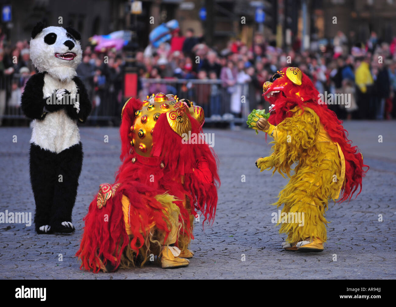 Lion Dancers 01, Chinese New Year Stock Photo - Alamy