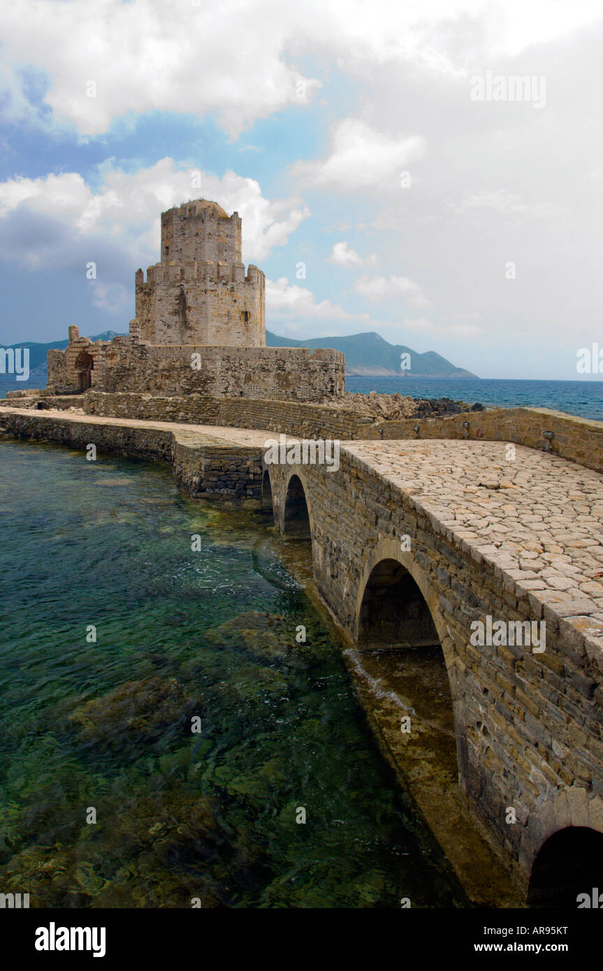 Causeway to methoni castle hi-res stock photography and images - Alamy