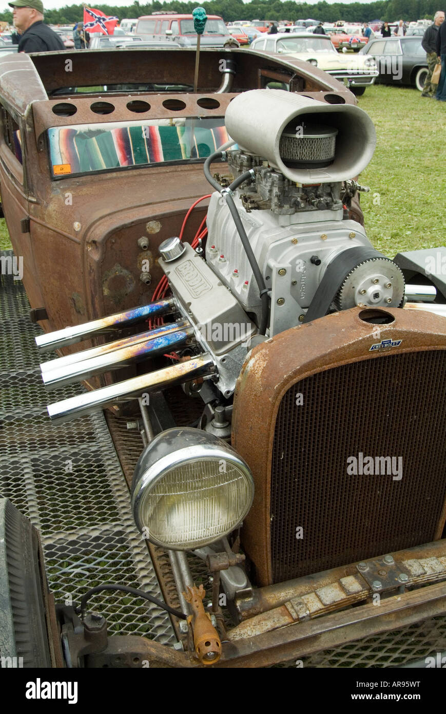 rat rod hot model t ford custom rusty ratty tatty Stock Photo - Alamy