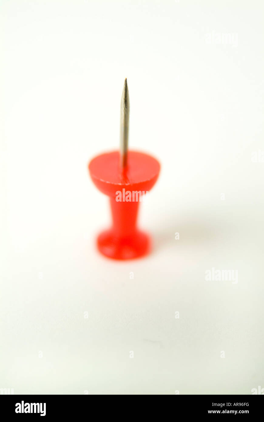 Single Thumb Tack Stock Photo - Alamy