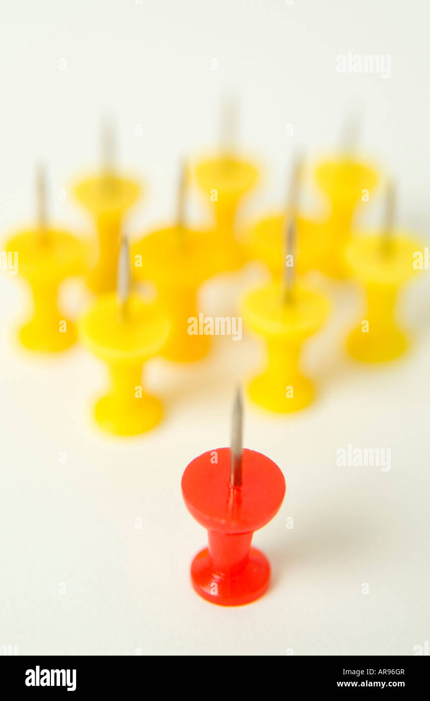 Group of Thumb Tacks Stock Photo - Alamy