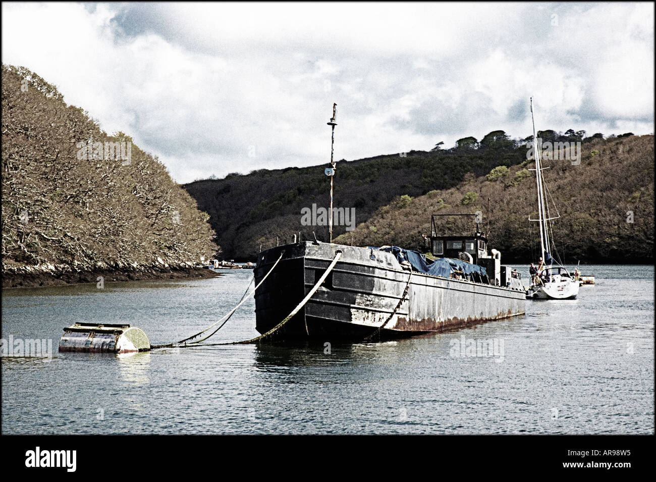 Ship, Fal River Stock Photo - Alamy