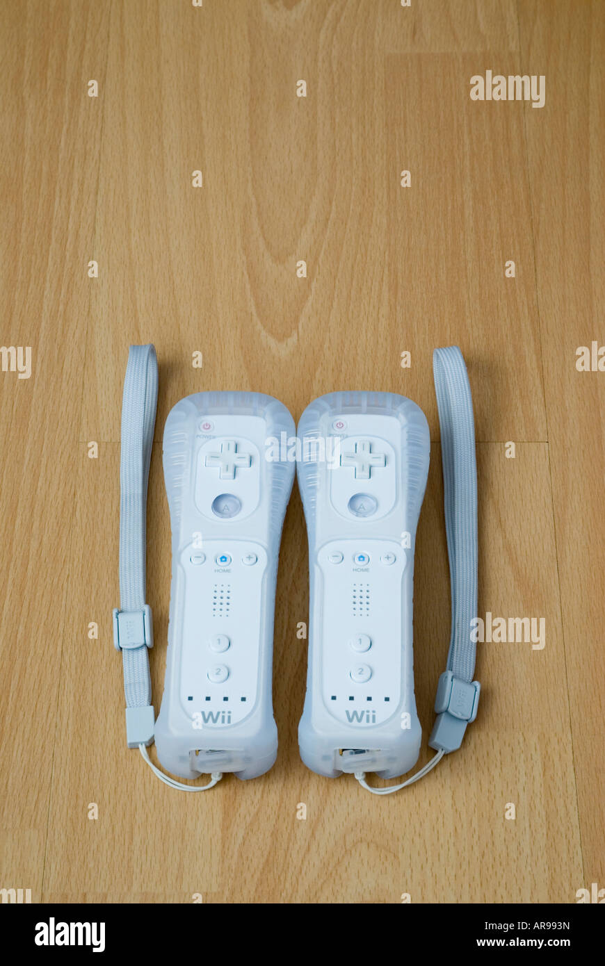 Nintendo Wii Wireless Controller Handsets Stock Photo - Alamy
