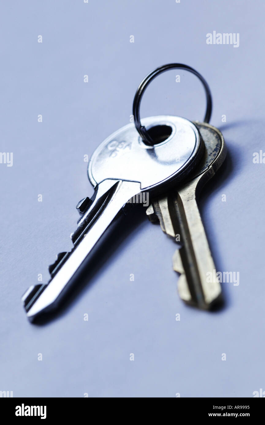 keys to a house 2 two Stock Photo - Alamy