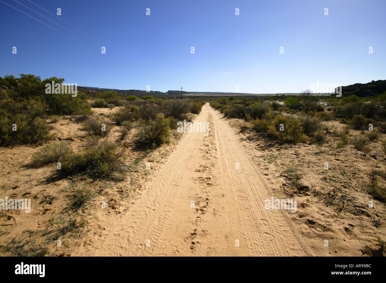 A long straight empty road Stock Photo - Alamy