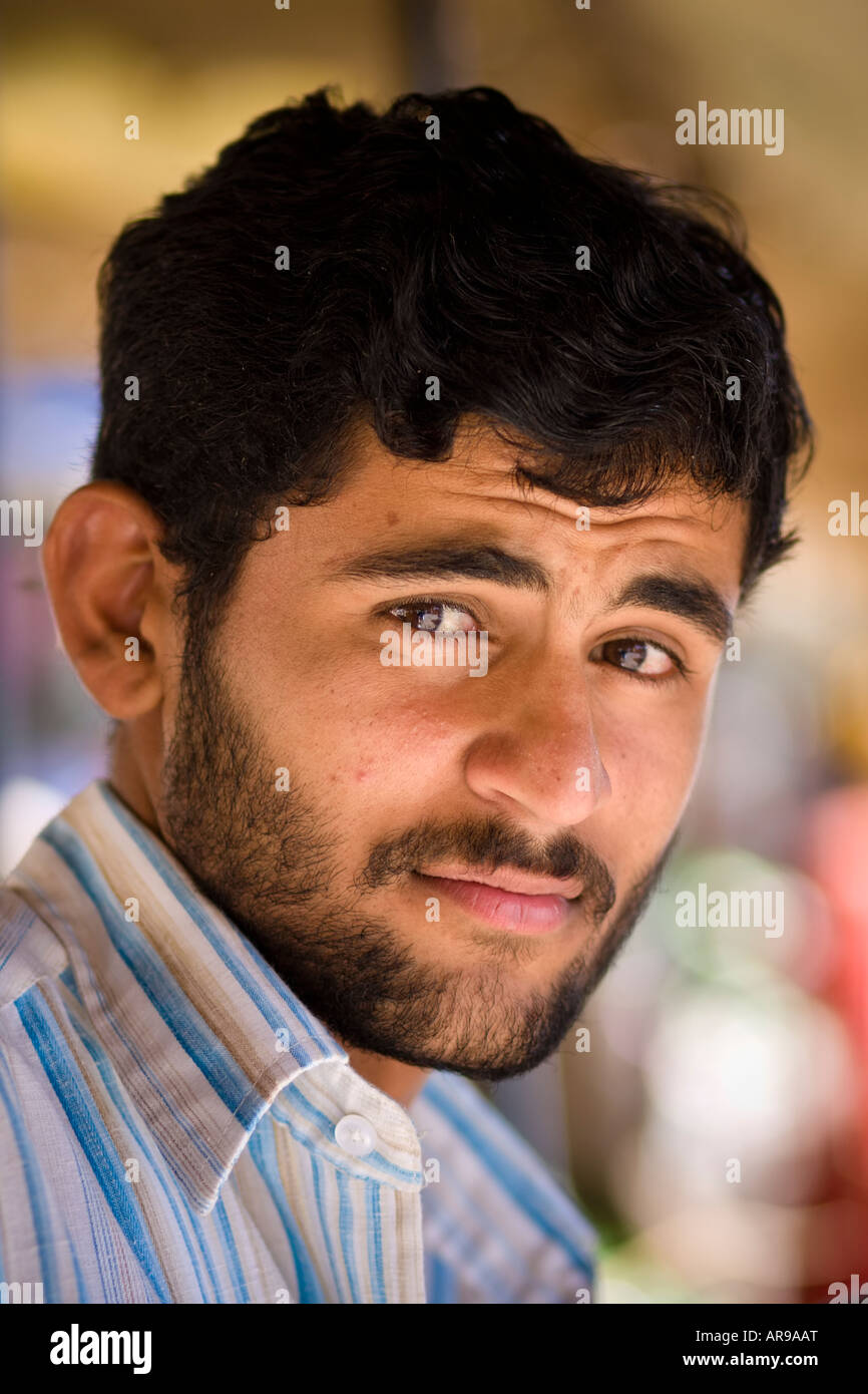 Indian shopkeeper at the market - Jaisalmer, Rajasthan, India Stock ...