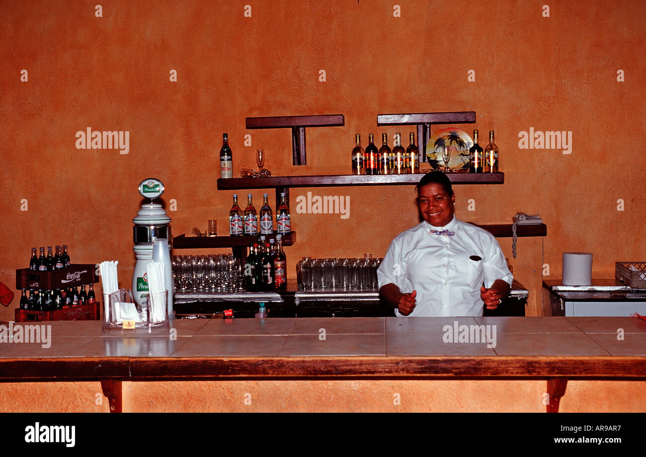 Barkeeper Punta Cana Caribbean Dominican Republic Stock Photo - Alamy