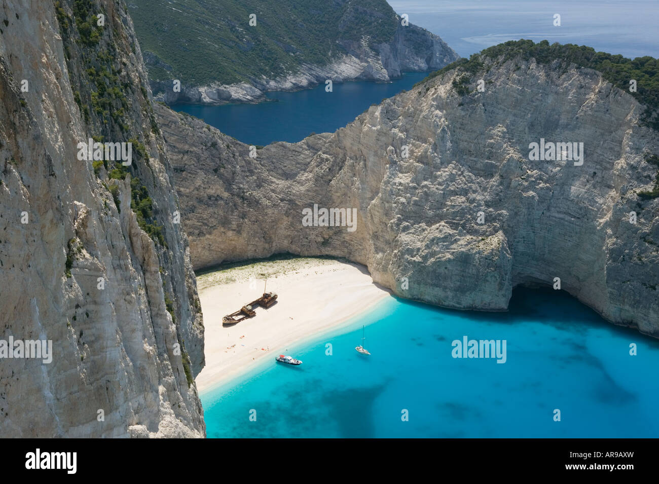 GREECE, Ionian Islands, ZAKYNTHOS, SHIPWRECK BEACH: Shipwreck (Navagio ...