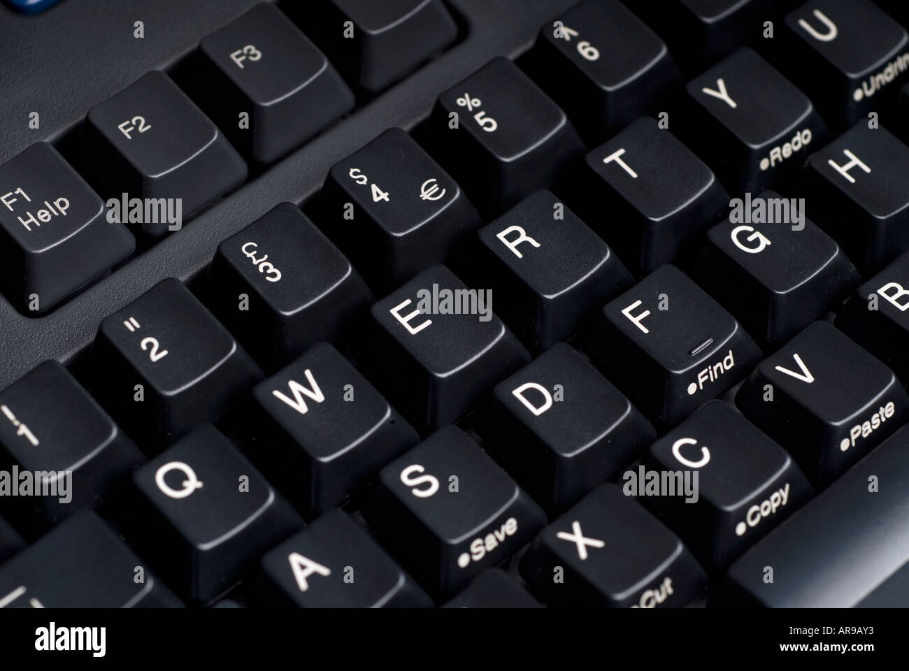 Image of the QWERTY keys on a computer keyboard Stock Photo - Alamy
