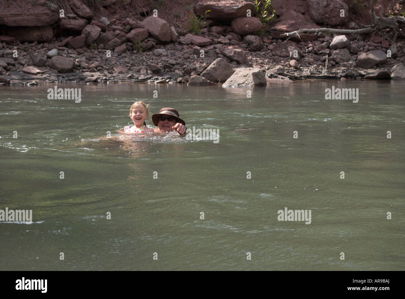 Floating in the Crystal River Stock Photo - Alamy