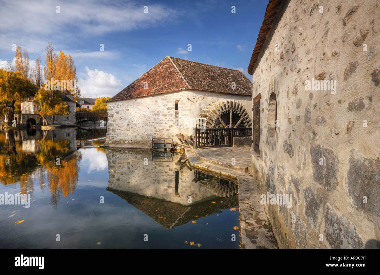 The Mill and The Old House on the River, Moret-Sur-Loing, Seine et ...