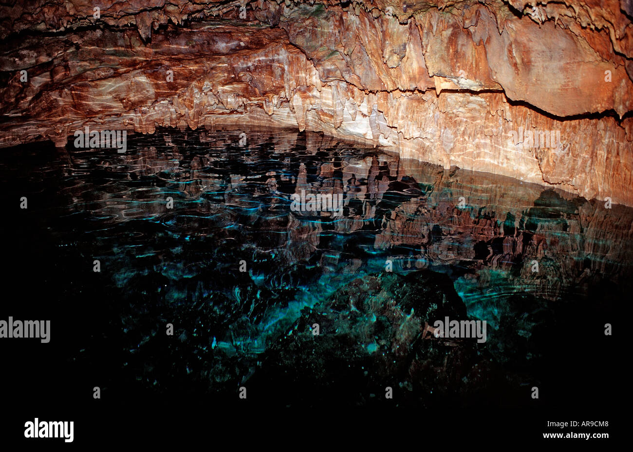 Cave Cueva Taina Punta Cana Freshwater Dominican Republic Stock Photo ...