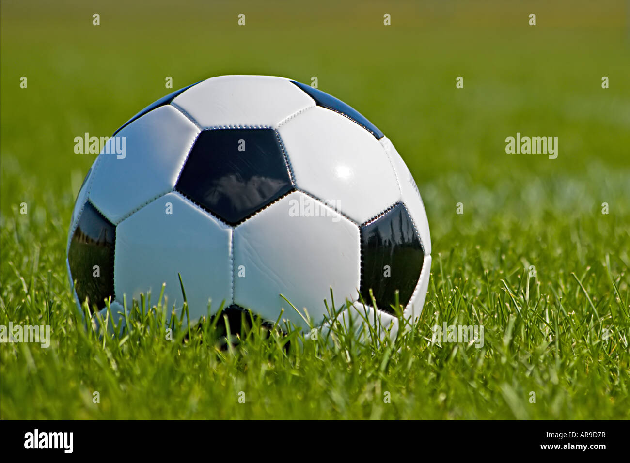 Soccer ball close up Stock Photo - Alamy