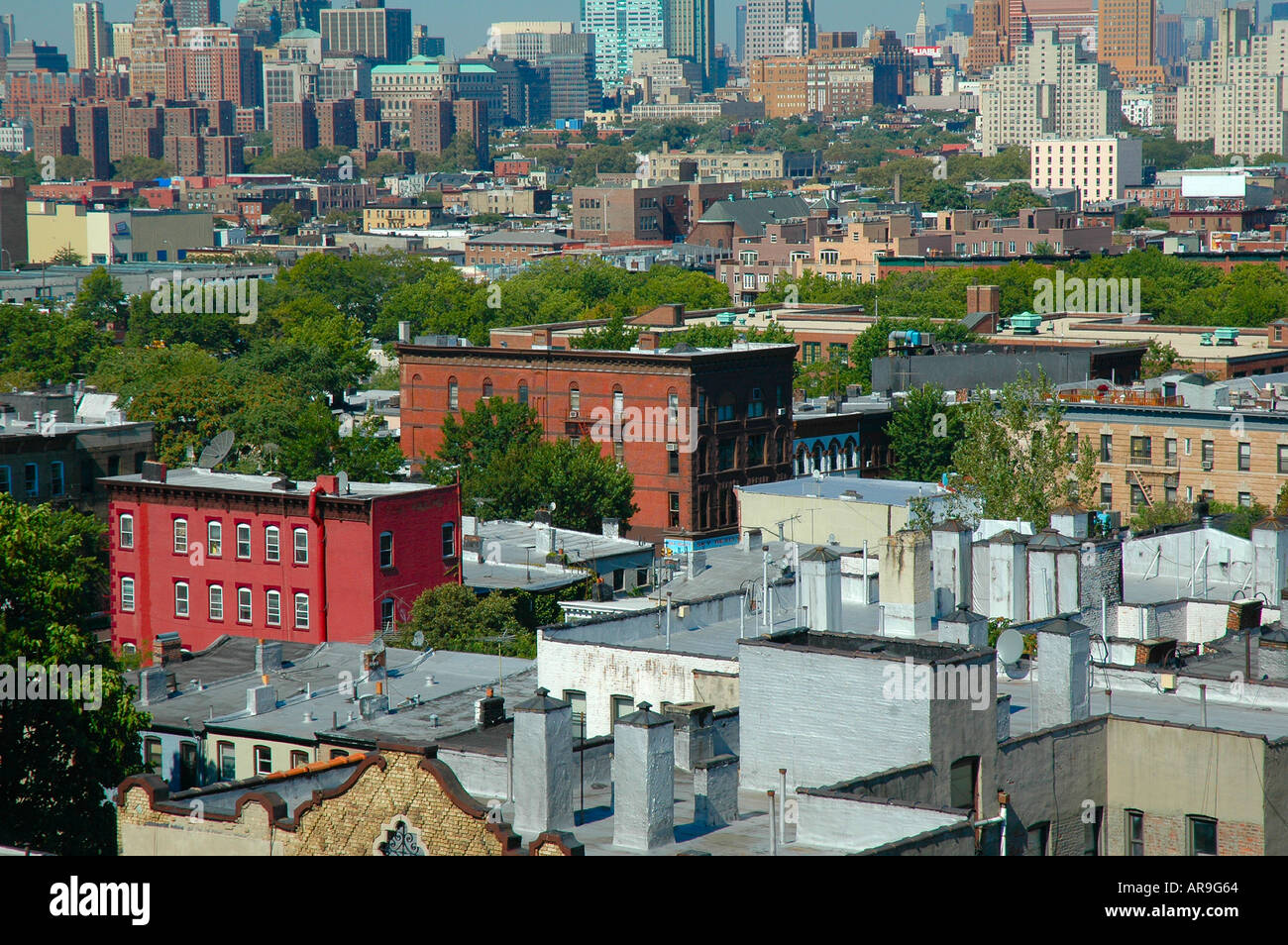 Brooklyn rooftop aerial hi-res stock photography and images - Alamy