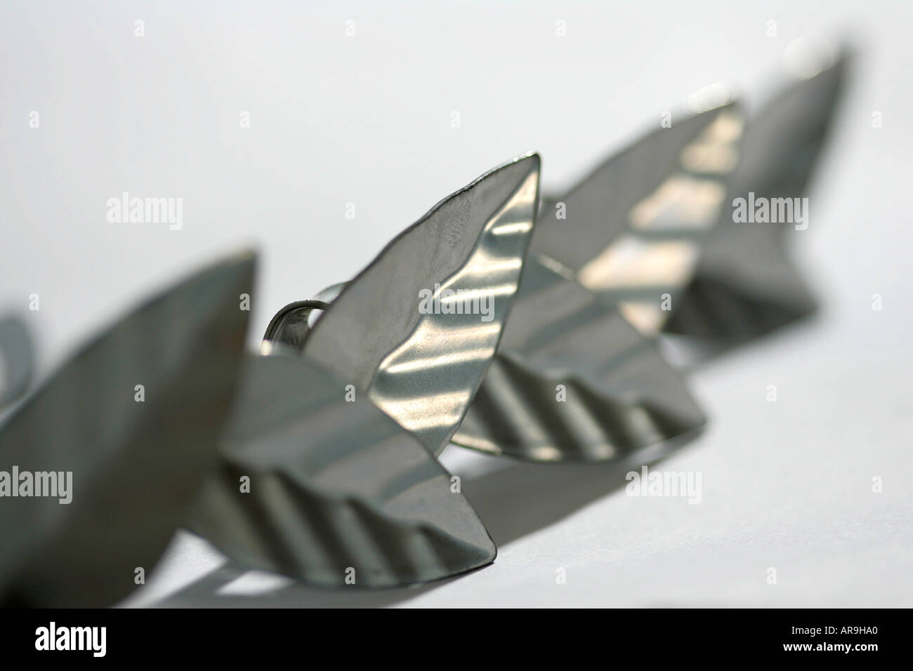 abstract detail metal close up precision work dyeing finished color ...