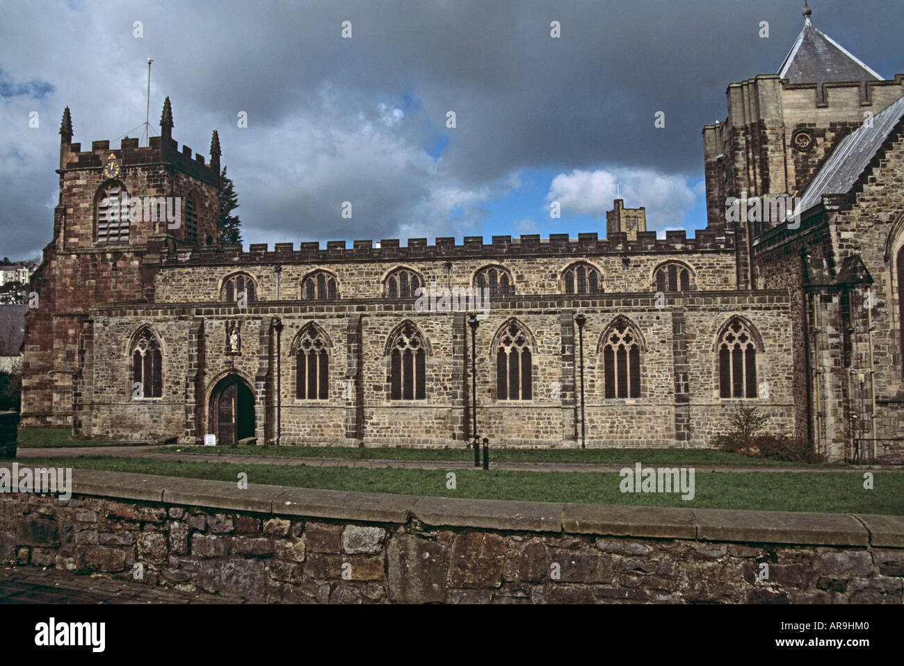 BANGOR GWYNEDD NORTH WALES April Impressive Bangor Cathedral Stock ...