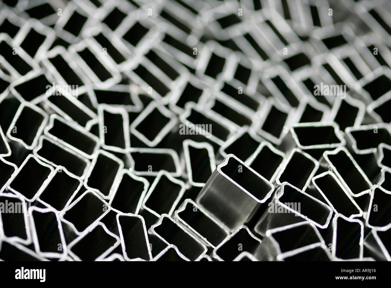 abstract metal background sheet iron roll mill square tube blur chaos ...