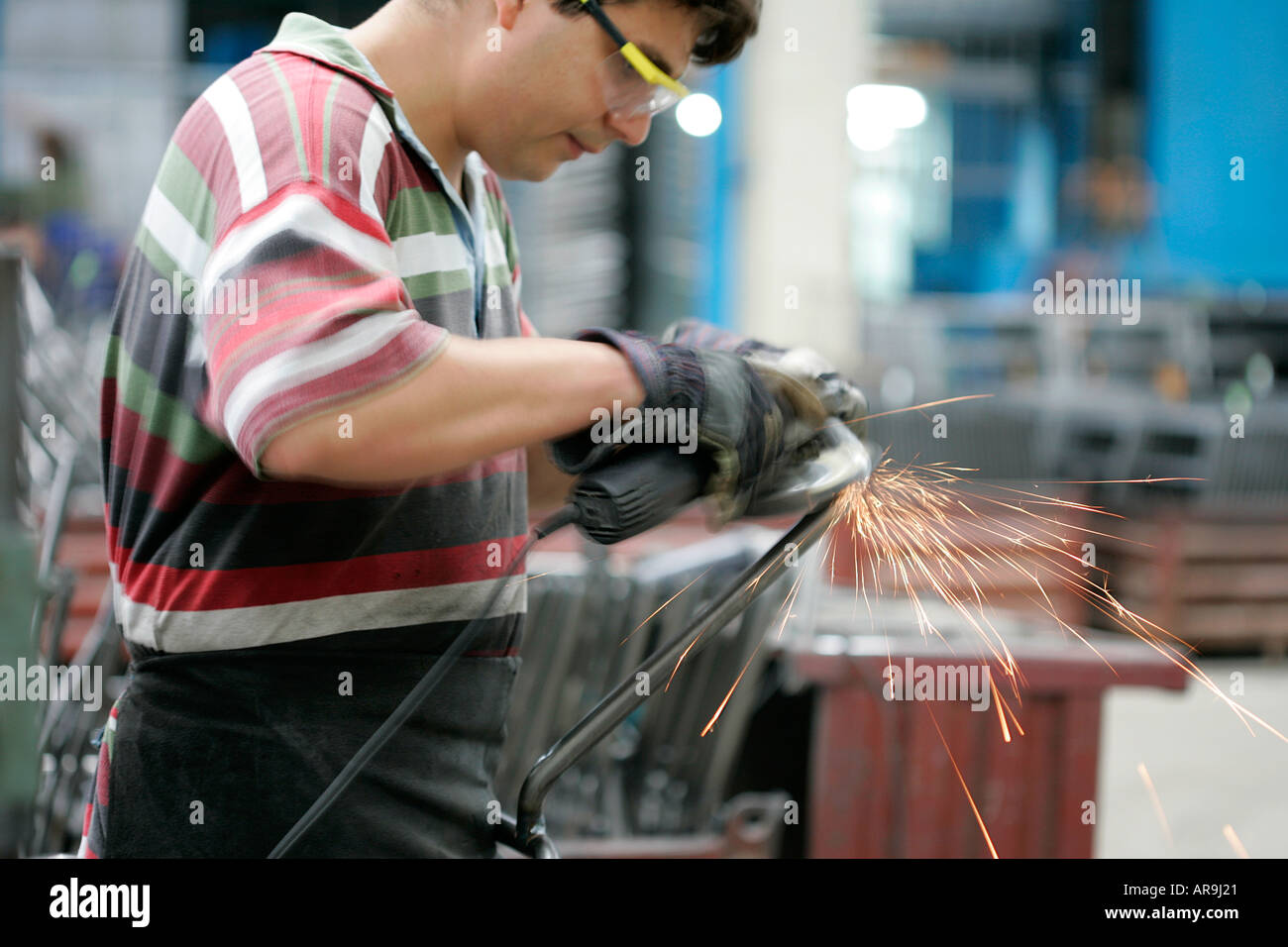 Welding factory close up boy man male work occupation job ability skill ...
