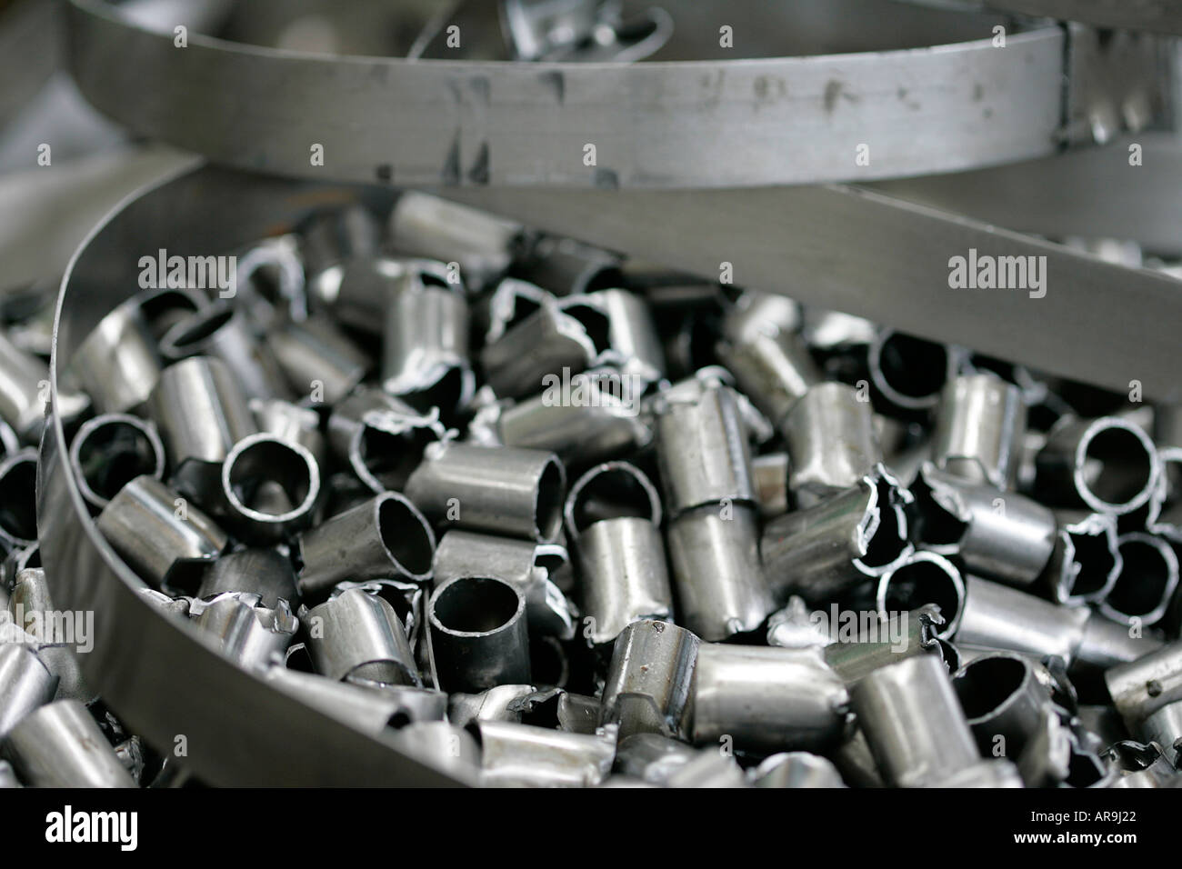 abstract metal background sheet iron roll mill square tube blur chaos ...