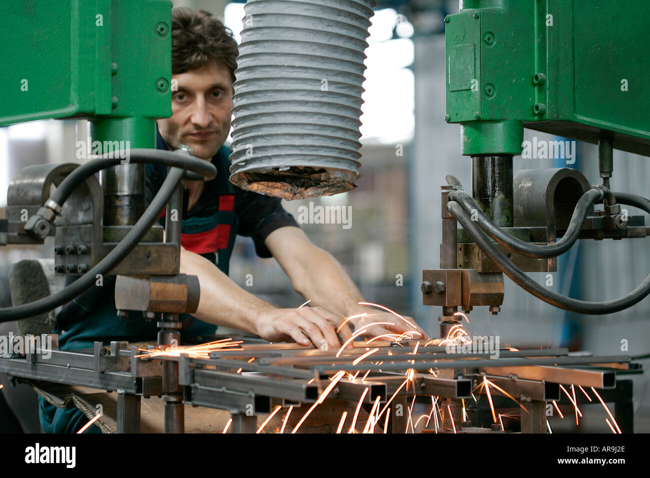 Welding factory close up boy man male work occupation job ability skill ...