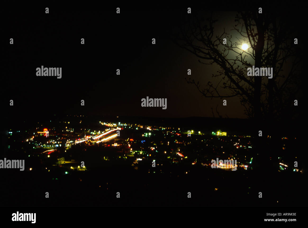 Full moon rising over Flagstaff, Arizona Stock Photo - Alamy