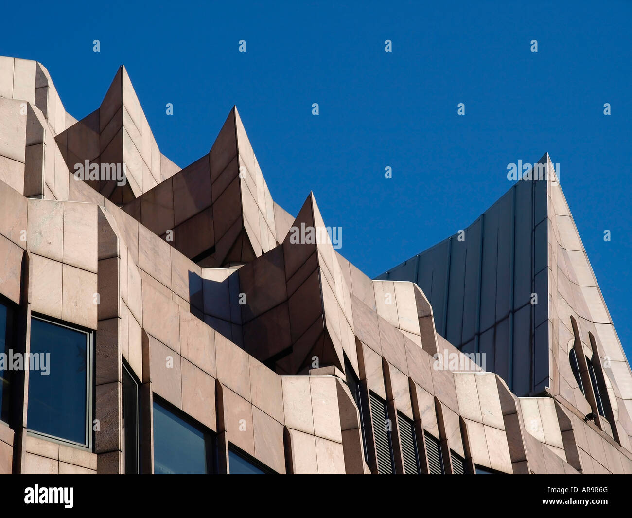 Detail of Minster Court office complex City of London England GMW ...