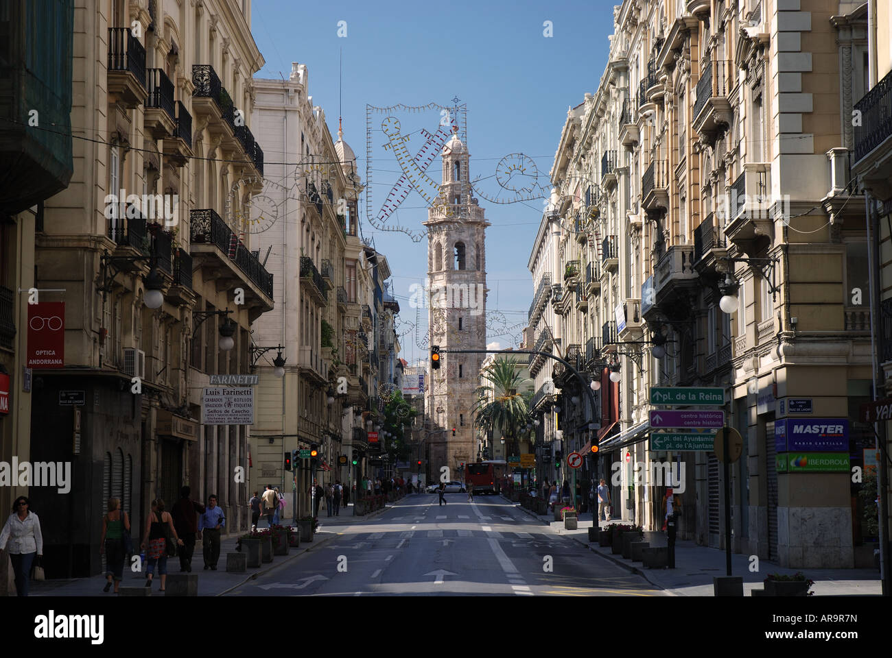 Street in Valencia, Spain Stock Photo - Alamy