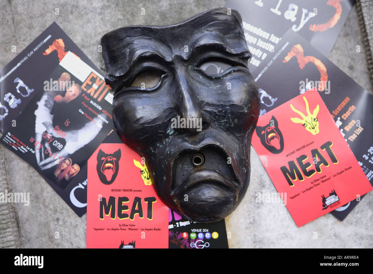 Sad Theatre Mask Stock Photo - Alamy