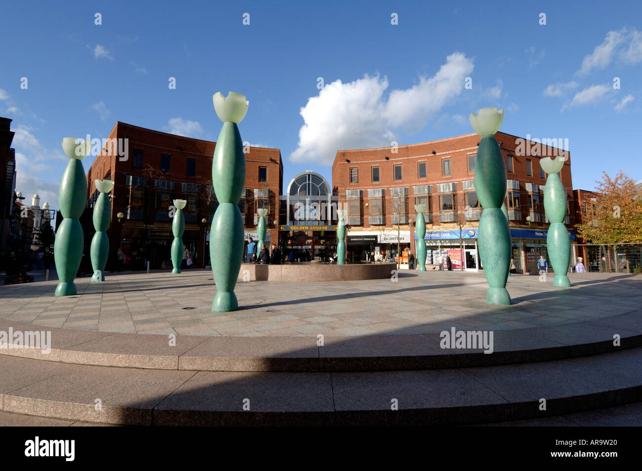 Market Gate Square Warrington Cheshire England UK Stock Photo - Alamy