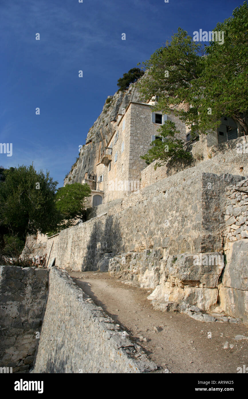 Monastery blaca hermitage religion faith island brac island croatia hi ...