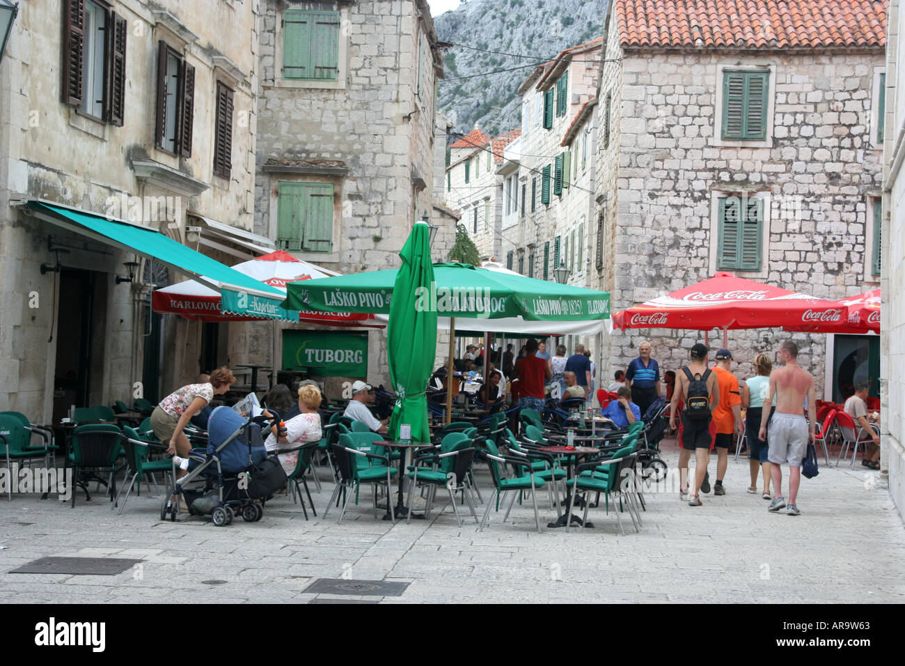 Omis town in Croatia Stock Photo - Alamy