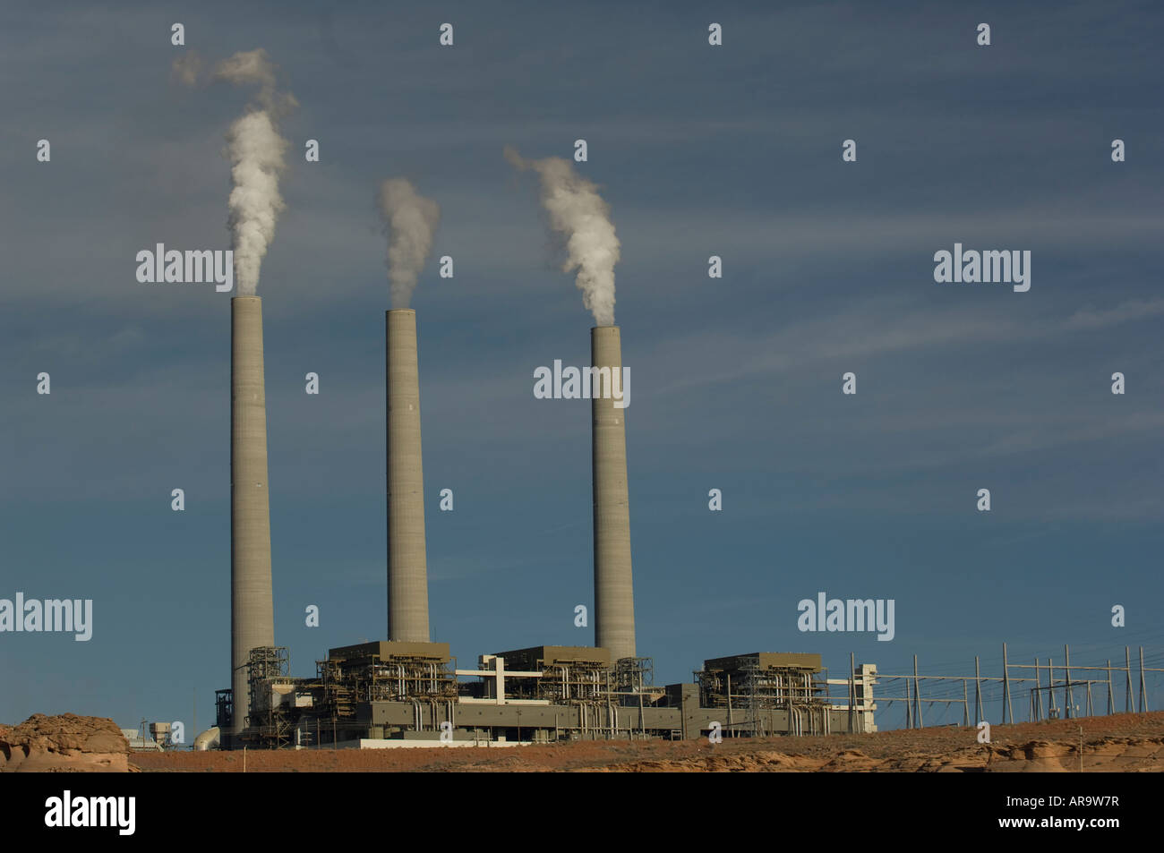 Navajo nation power plant near Page, Arizona, United States Stock Photo ...