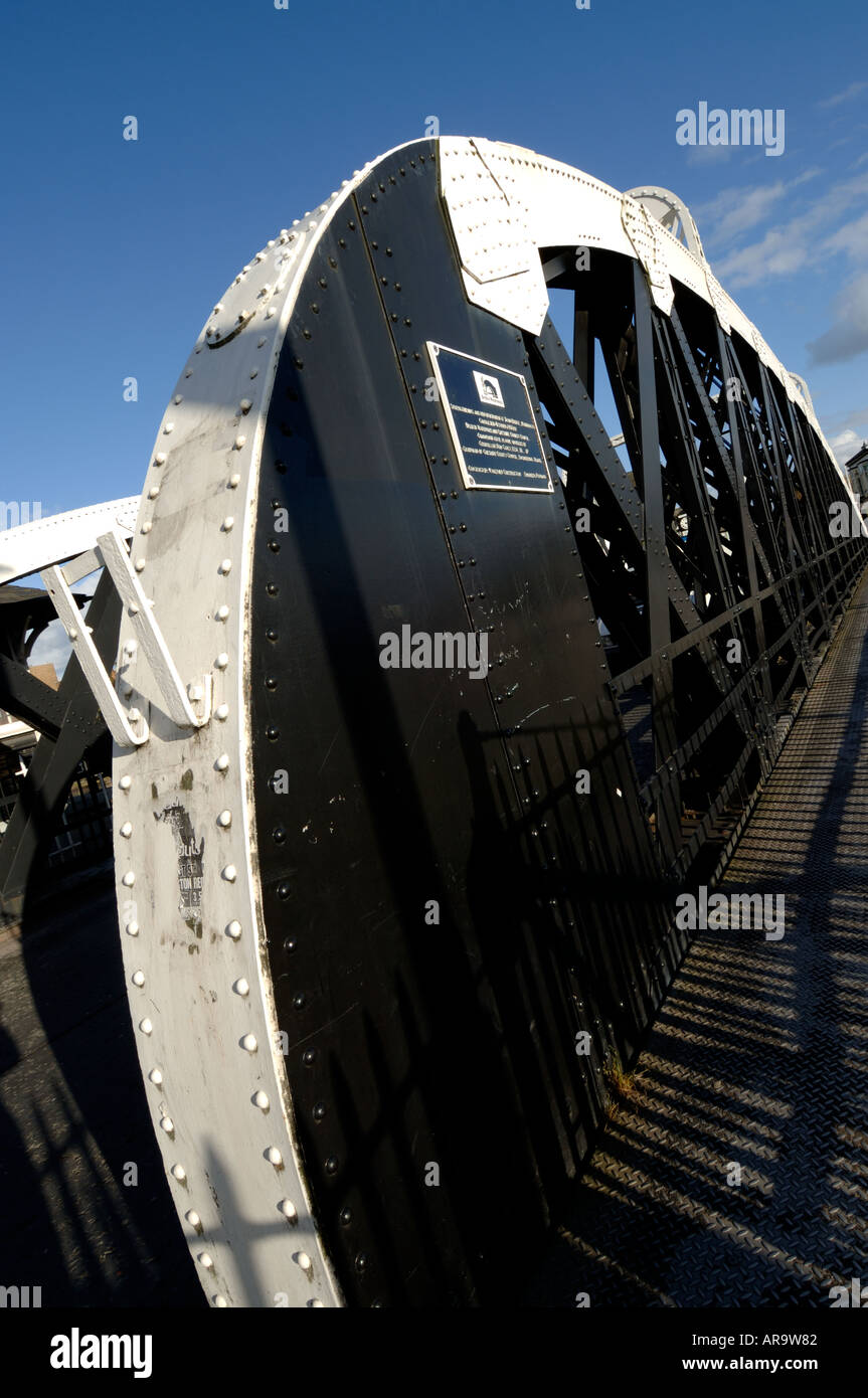 Northwich Town Swing Bridge over the River Weaver Northwich Cheshire ...