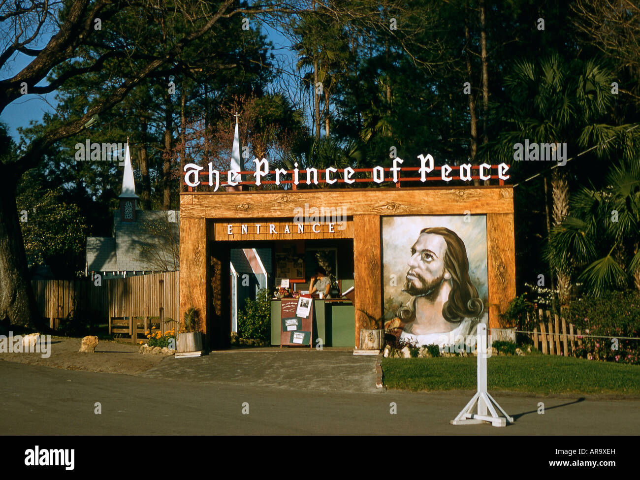 Entrance at the Prince of Peace Memorial at Silver Springs, Ocala ...