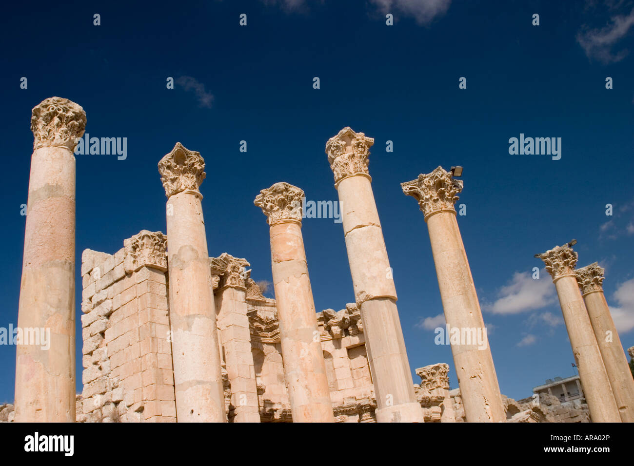 Corinthian Columns, Jerash, Jordan Stock Photo - Alamy