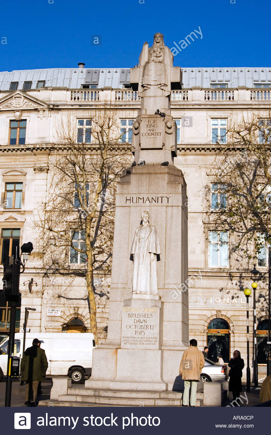 Statue George Frampton Edith Cavell High Resolution Stock Photography ...