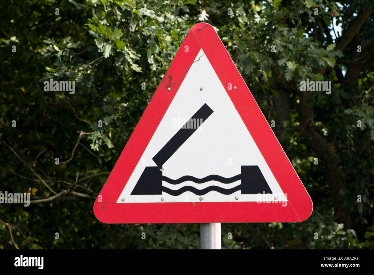 Swing bridge ahead road hi-res stock photography and images - Alamy