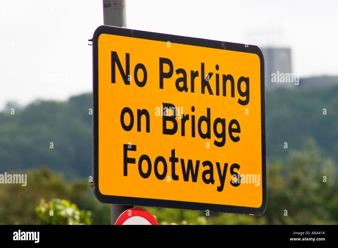 Traffic sign on bridge hi-res stock photography and images - Alamy