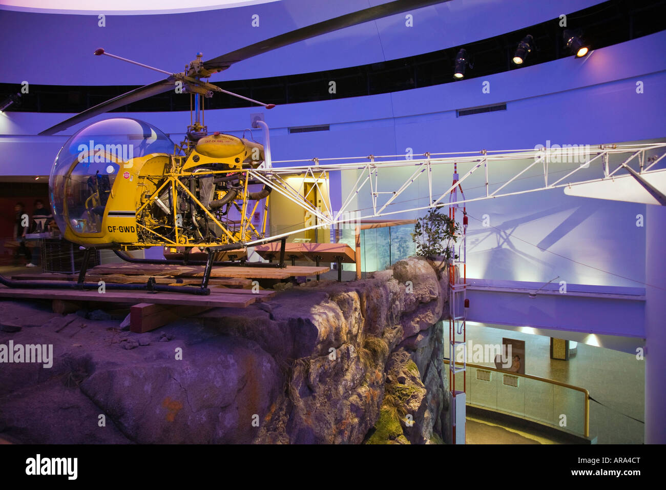 Bell 47D-1 Helicopter in the Museum of Civilization in Ottawa; Ontario ...