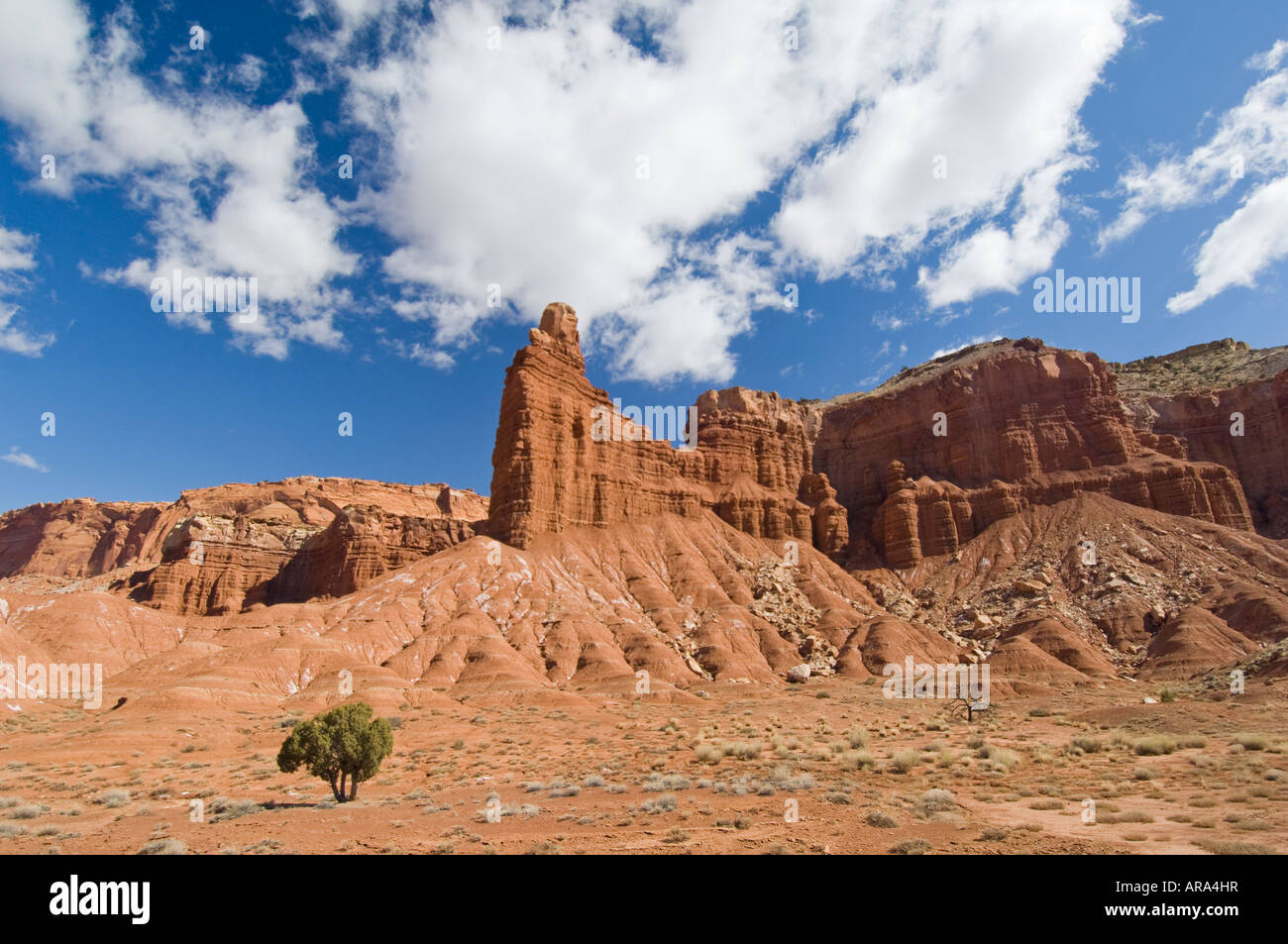 Sandstone layers and eroded formations in Grand Escalante, Utah, United ...