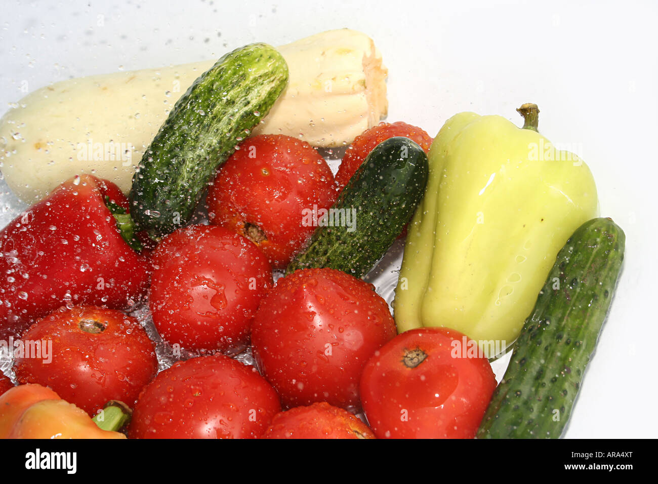 vegetable composition isolated on white Stock Photo - Alamy