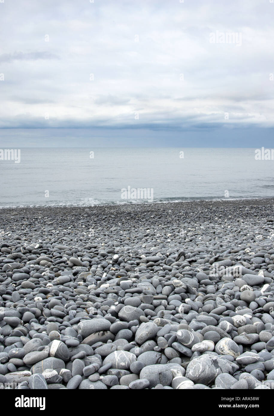 Grey pebbles on Millook beach Cornwall UK Stock Photo - Alamy