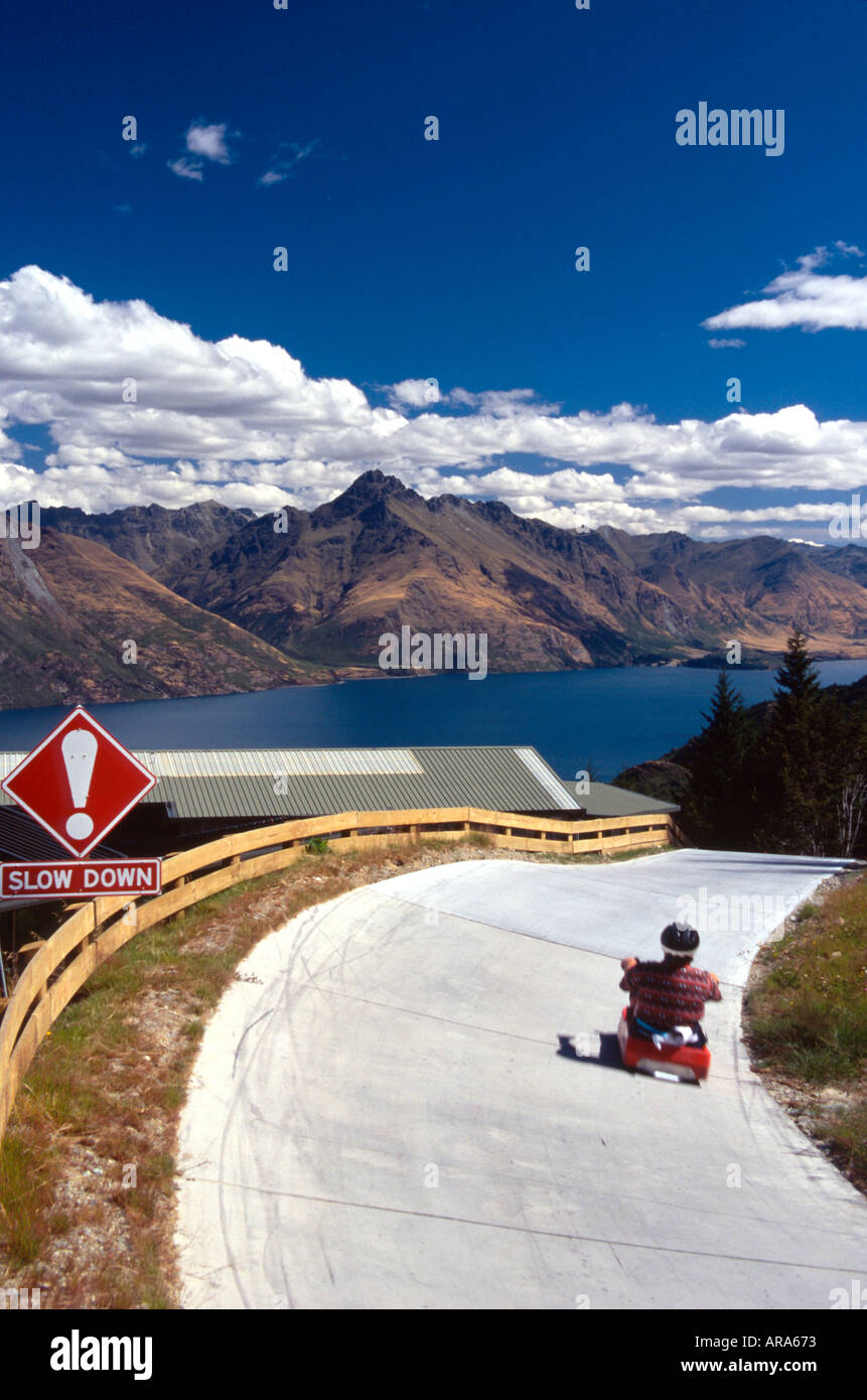 The Luge Skyline Queenstown South Island New Zealand Stock Photo - Alamy