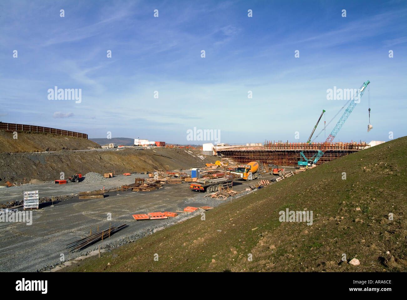 Building new motorway in co hi-res stock photography and images - Alamy