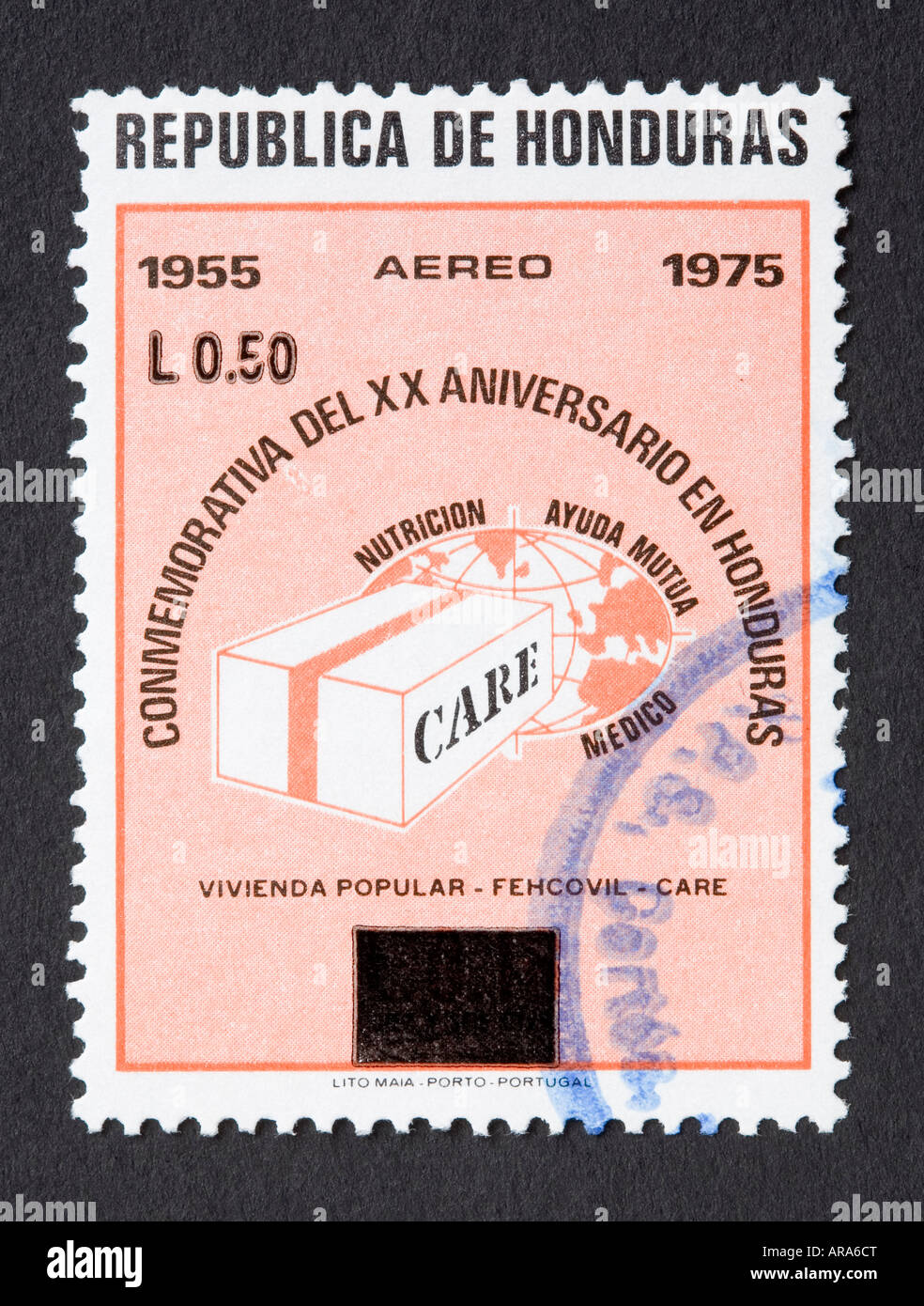 Honduras postage stamp Stock Photo - Alamy