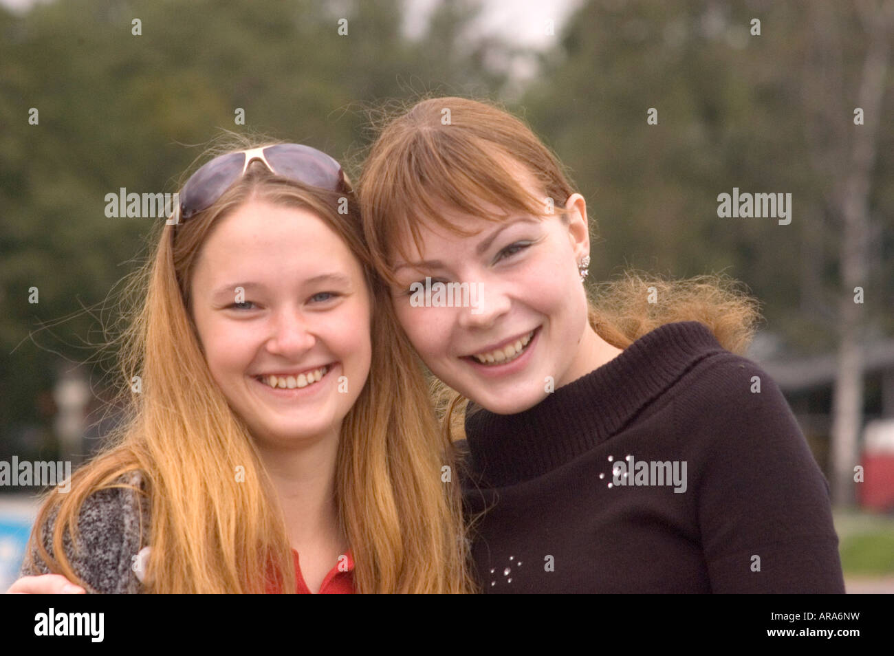 Pretty young Russian women in Saint Petersburg Russia Stock Photo - Alamy